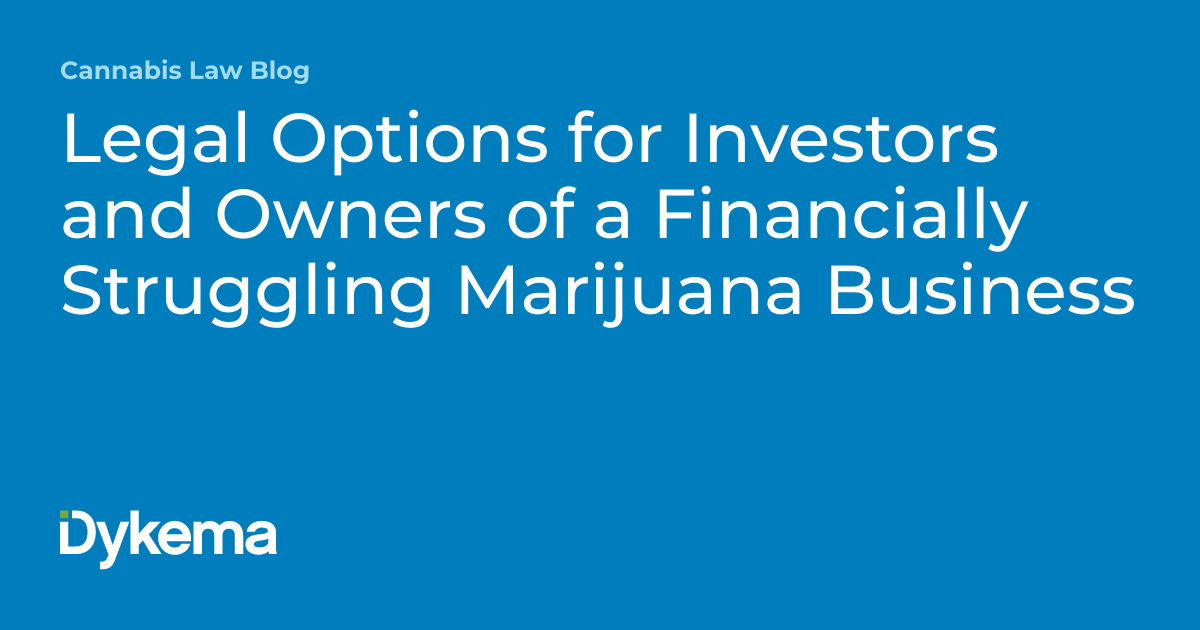 Legal Options for Investors and Owners of a Financially Struggling ...