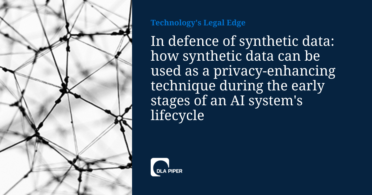 In defence of synthetic data: how synthetic data can be used as a ...