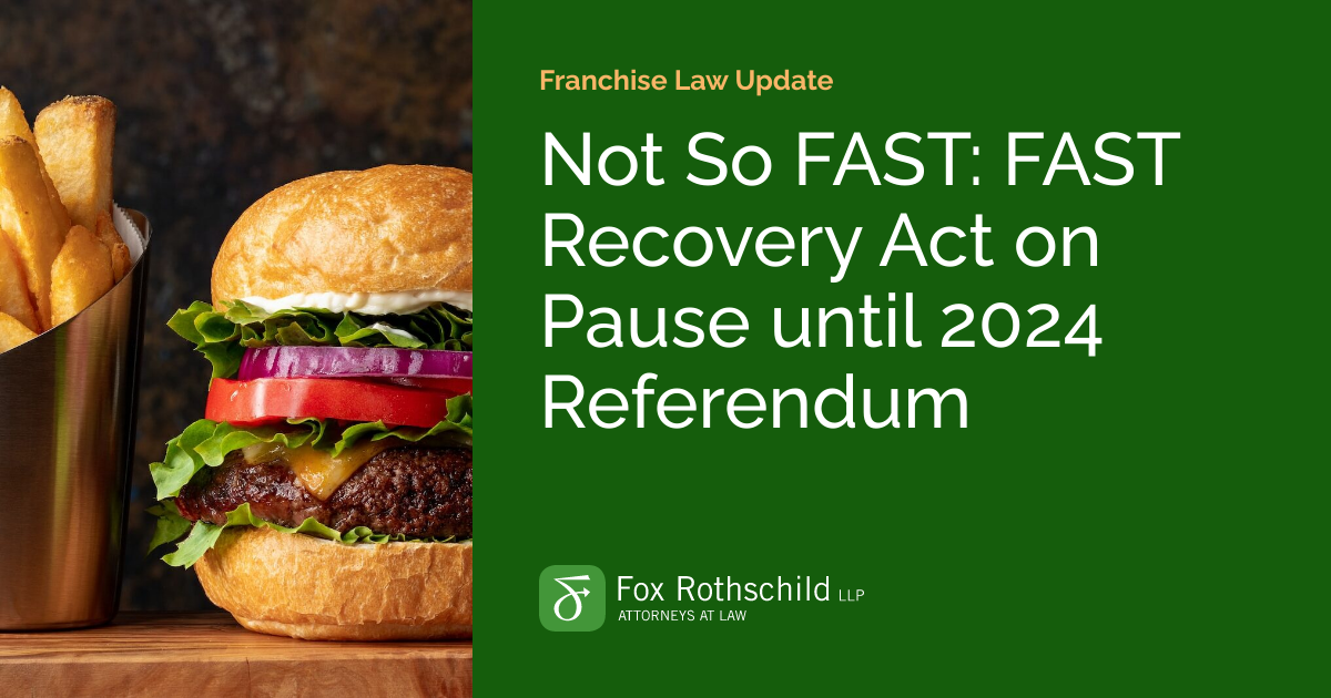 Not So FAST: FAST Recovery Act on Pause until 2024 Referendum ...