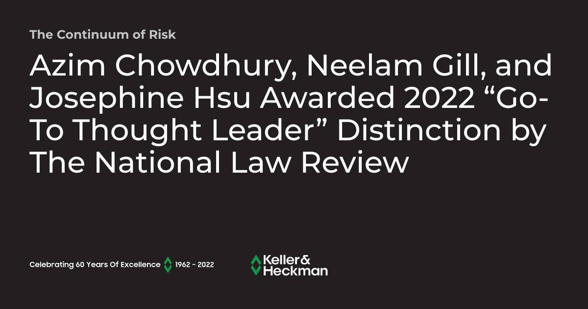 Azim Chowdhury, Neelam Gill, and Josephine Hsu Awarded 2022 “Go-To ...