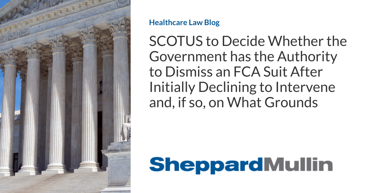 SCOTUS to Decide Whether the Government has the Authority to Dismiss an ...