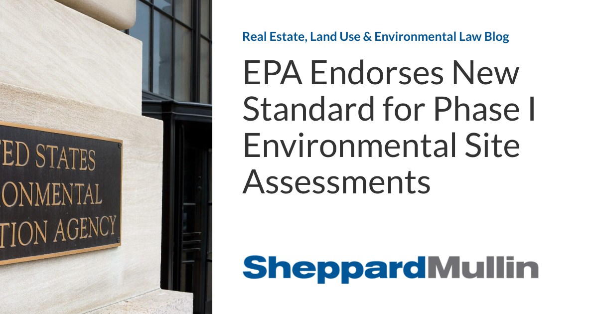 EPA Endorses New Standard for Phase I Environmental Site Assessments ...