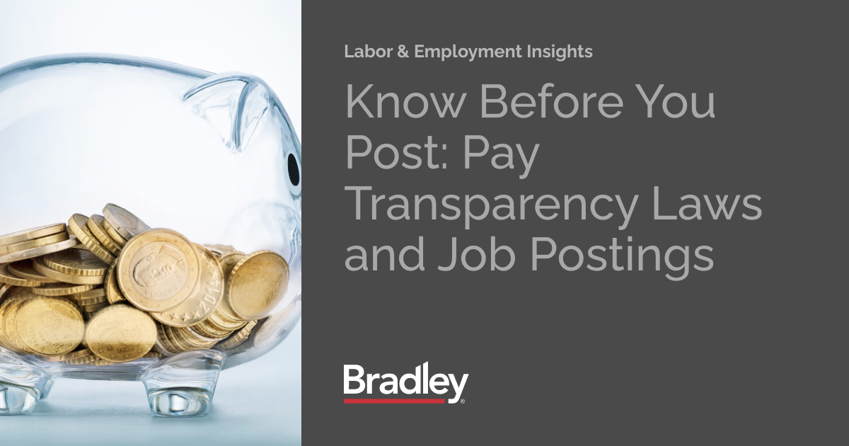 Know Before You Post: Pay Transparency Laws and Job Postings | Labor ...