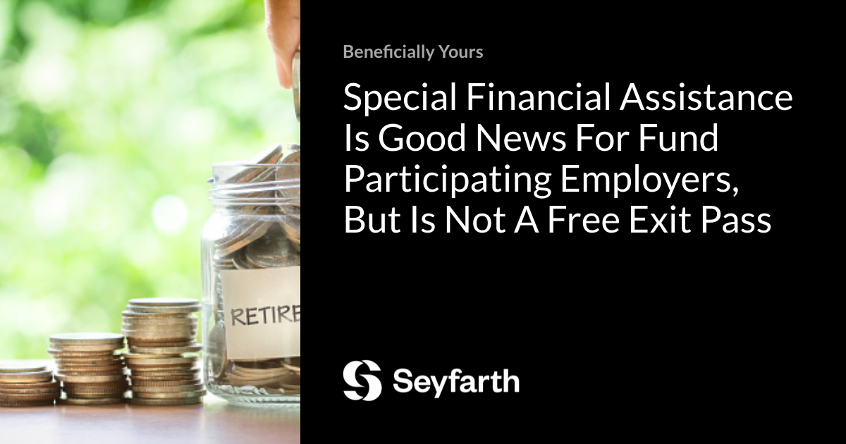Special Financial Assistance Is Good News For Fund Participating ...
