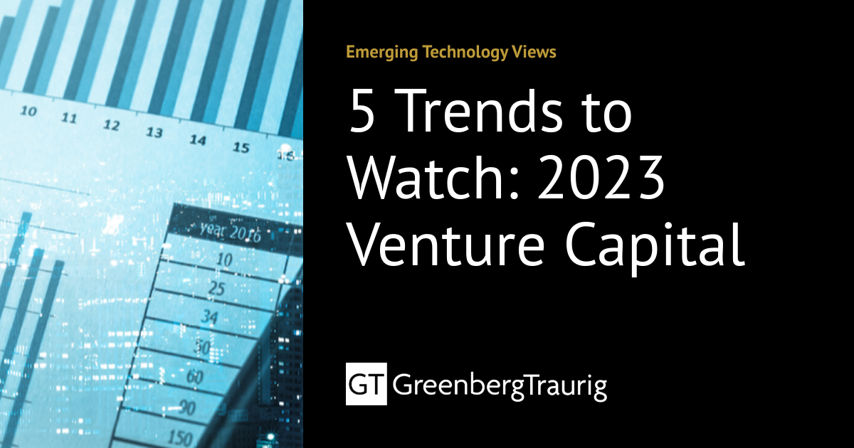5 Trends to Watch: 2023 Venture Capital | GT TechVenture Views