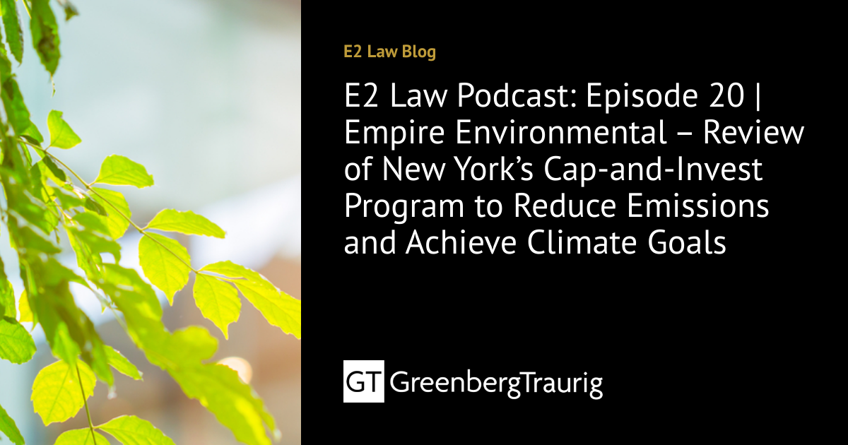 E2 Law Podcast: Episode 20 | Empire Environmental – Review of New York ...