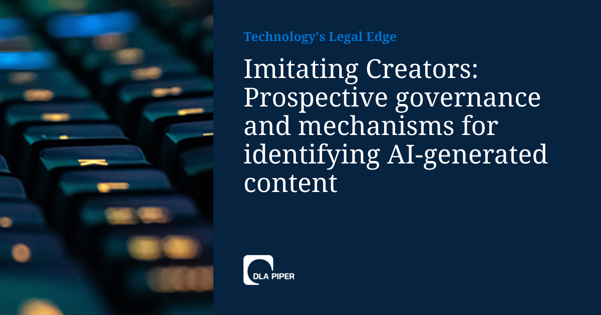 Imitating Creators: Prospective governance and mechanisms for ...