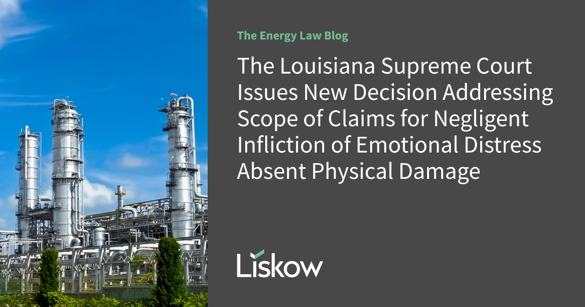 The Louisiana Supreme Court Issues New Decision Addressing Scope of ...