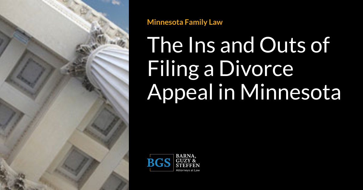 The Ins and Outs of Filing a Divorce Appeal in Minnesota | Minnesota ...