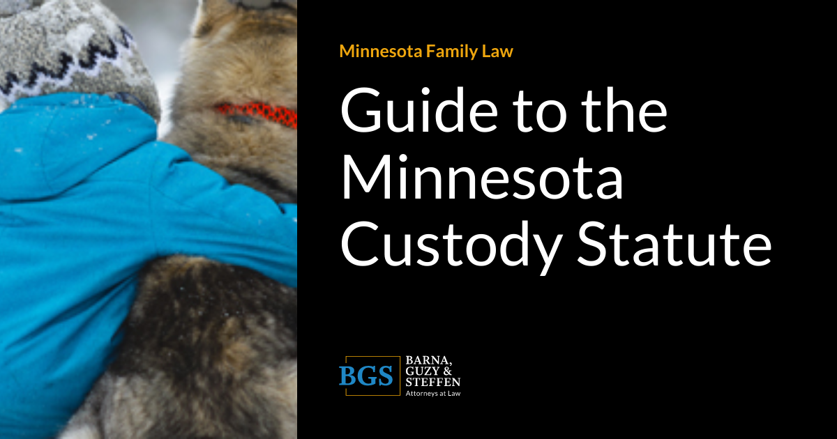 Guide to the Minnesota Custody Statute | Minnesota Family Law Blog