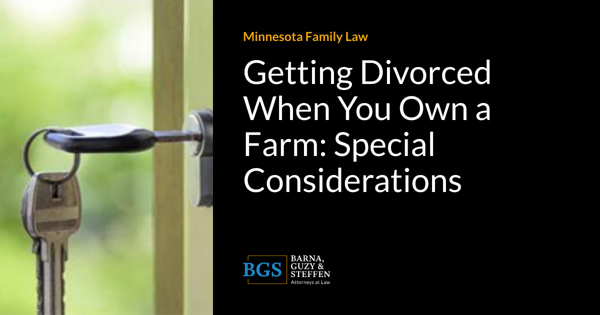 Getting Divorced When You Own a Farm: Special Considerations ...