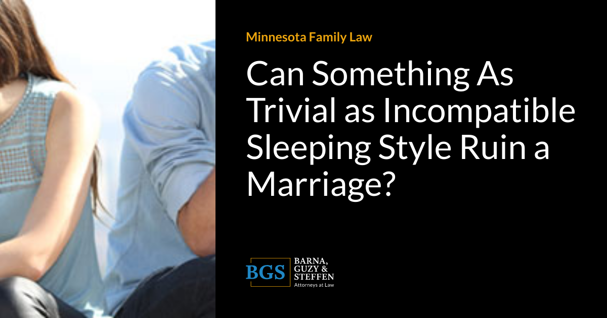 Can Something As Trivial as Incompatible Sleeping Style Ruin a Marriage ...