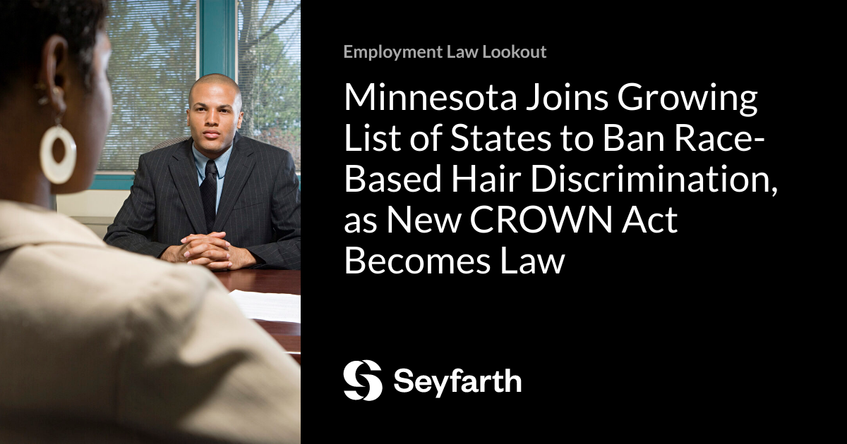 Minnesota Joins Growing List of States to Ban Race-Based Hair ...
