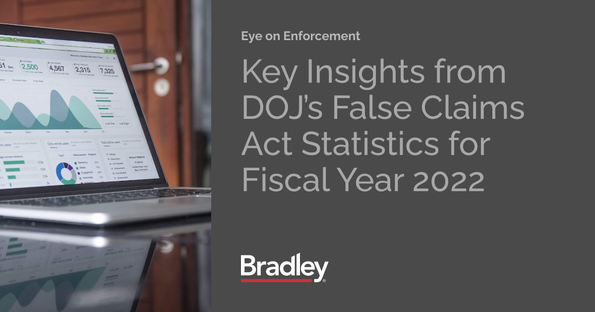 Key Insights from DOJ’s False Claims Act Statistics for Fiscal Year ...