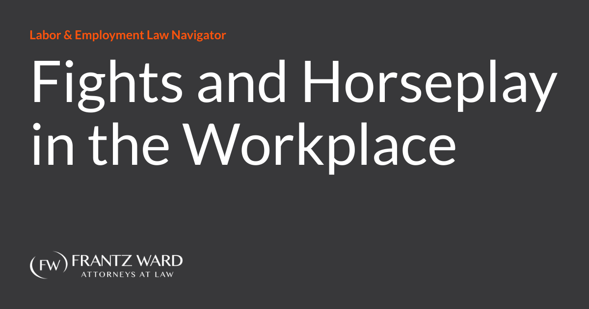 Fights and Horseplay in the Workplace | Labor & Employment Law Navigator