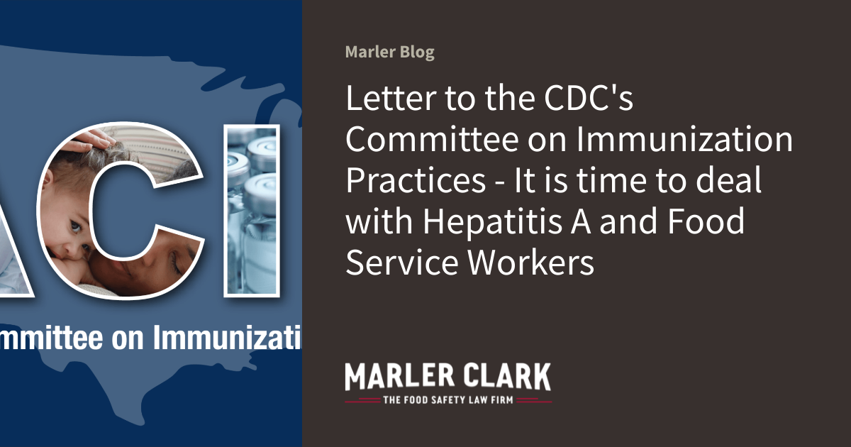 Letter to the CDC's Committee on Immunization Practices - It is time to ...