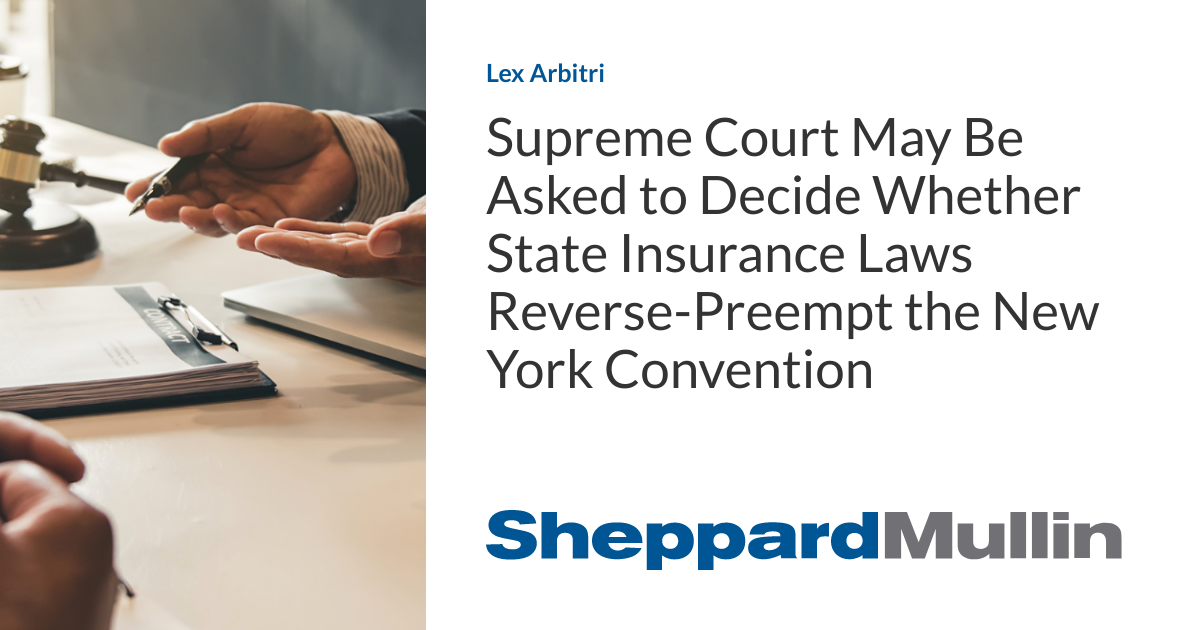 Supreme Court May Be Asked to Decide Whether State Insurance Laws ...