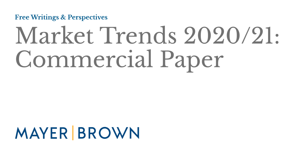Market Trends 2020/21: Commercial Paper | Free Writings & Perspectives