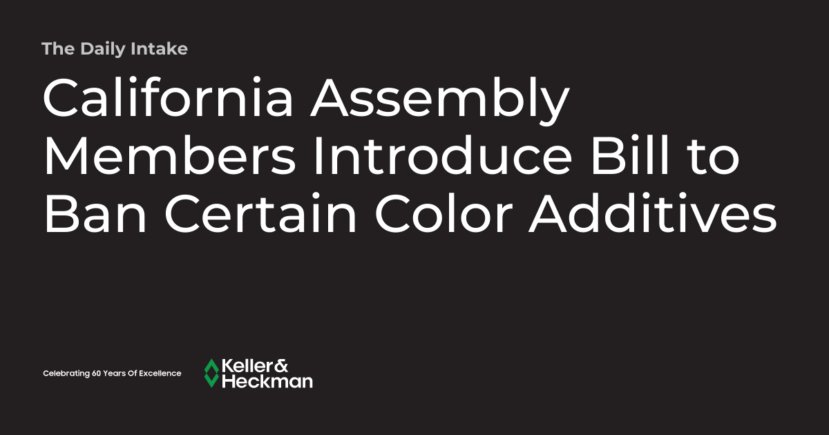 California Assembly Members Introduce Bill to Ban Certain Color ...