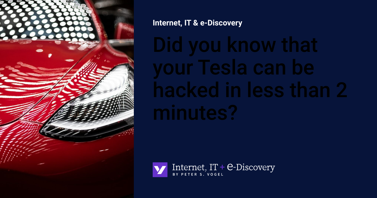 Did you know that your Tesla can be hacked in less than 2 minutes ...