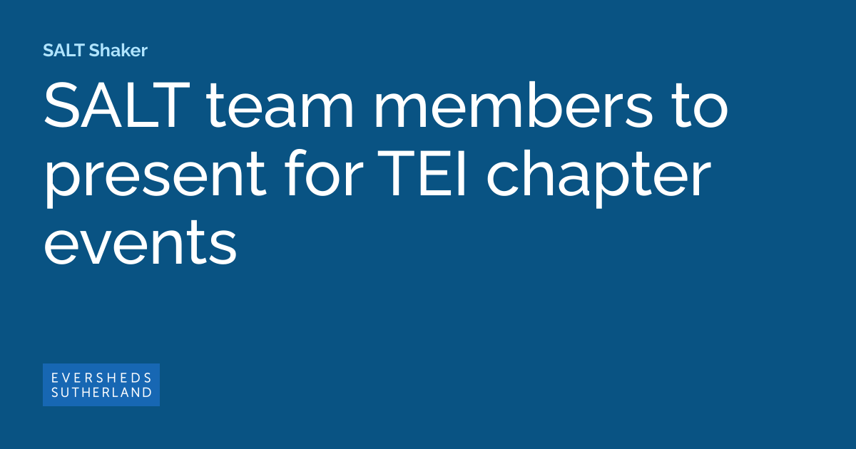 SALT team members to present for TEI chapter events | SALT Shaker