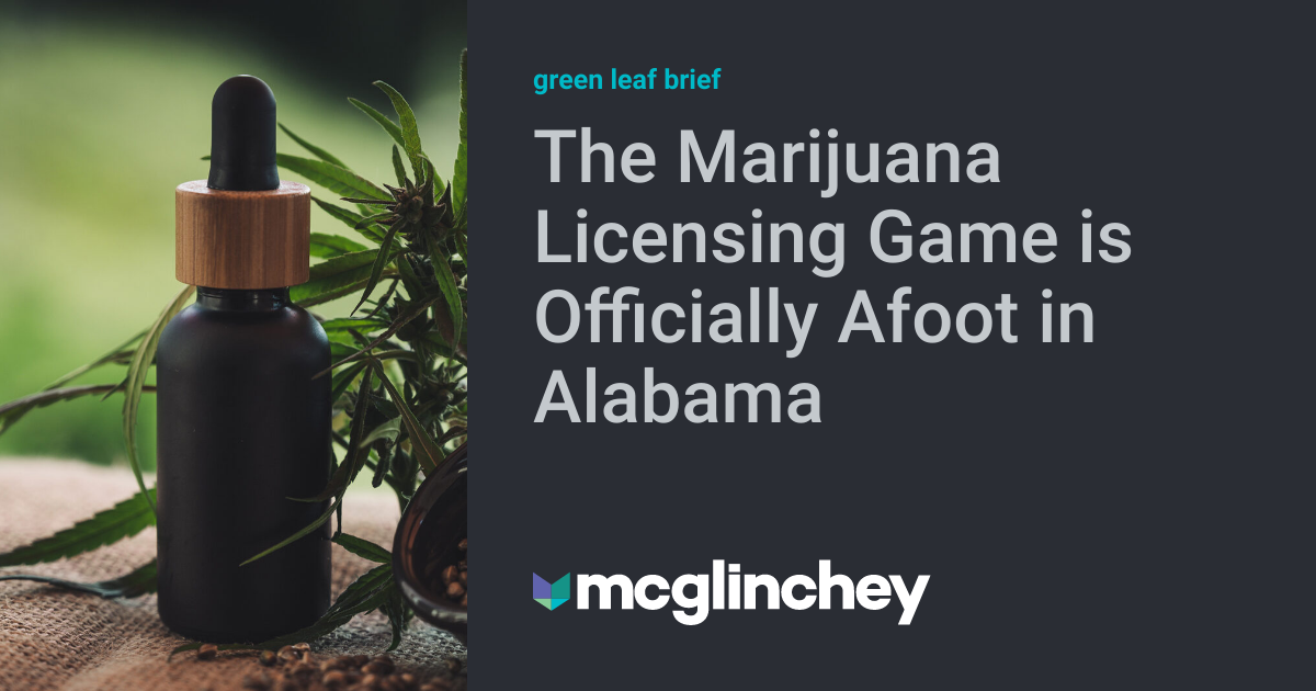 The Marijuana Licensing Game is Officially Afoot in Alabama | green leaf brief