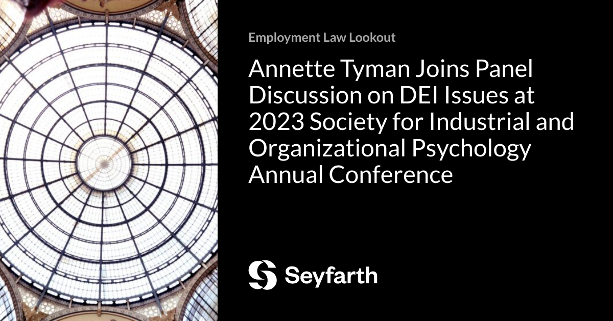 Annette Tyman Joins Panel Discussion on DEI Issues at 2023 Society for ...