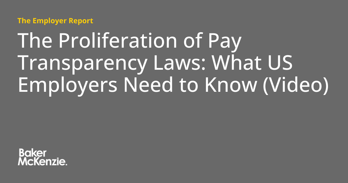 The Proliferation of Pay Transparency Laws: What US Employers Need to ...