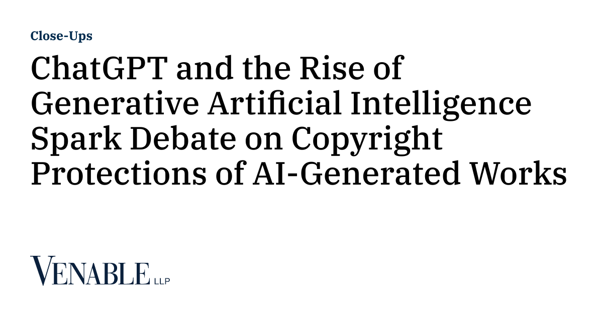 ChatGPT and the Rise of Generative Artificial Intelligence Spark Debate ...