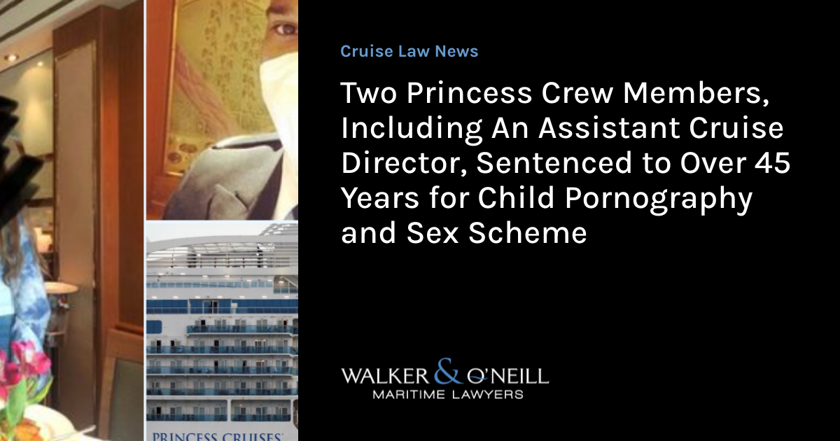 Two Princess Crew Members, Including An Assistant Cruise Director ...