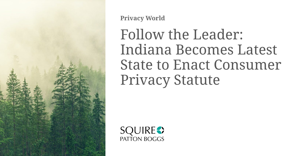 Follow the Leader: Indiana Becomes Latest State to Enact Consumer ...