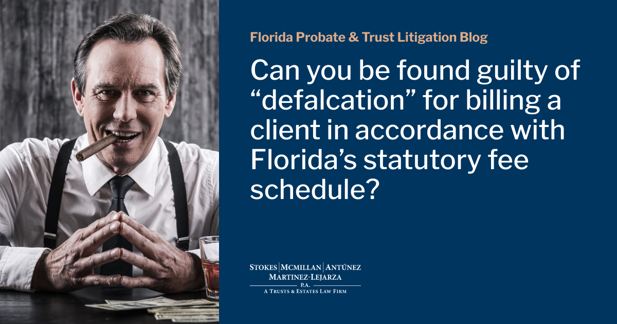 Can you be found guilty of “defalcation” for billing a client in ...