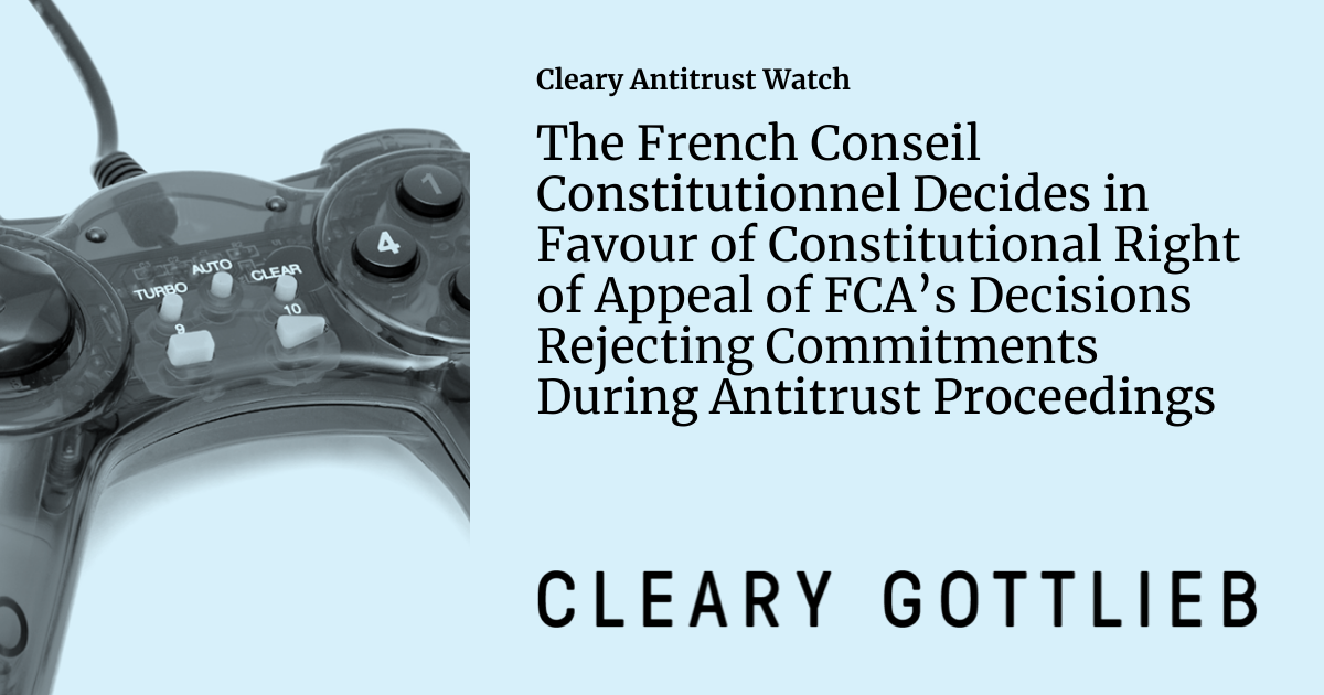 The French Conseil Constitutionnel Decides in Favour of Constitutional ...