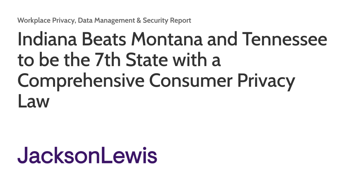 Indiana Beats Montana and Tennessee to be the 7th State with a ...
