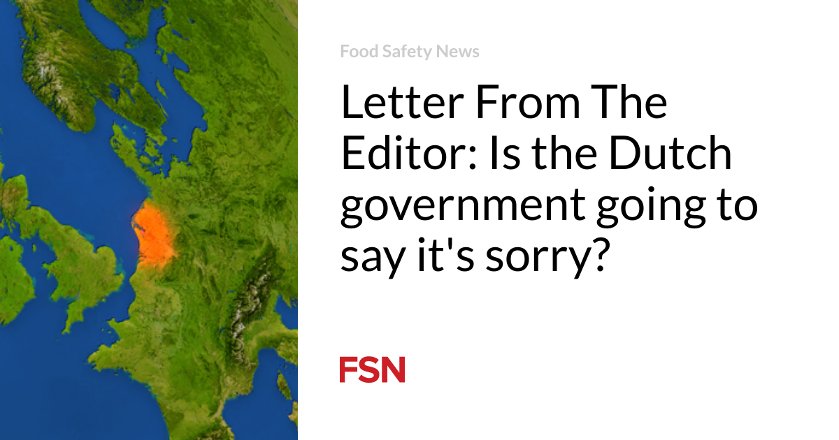 Letter From The Editor: Is the Dutch government going to say it's sorry ...