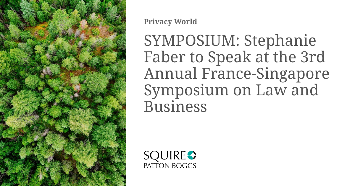 SYMPOSIUM: Stephanie Faber to Speak at the 3rd Annual France-Singapore ...