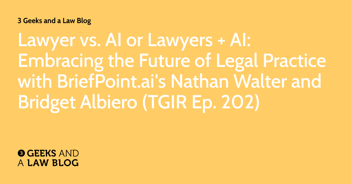 Lawyer vs. AI or Lawyers + AI: Embracing the Future of Legal Practice ...