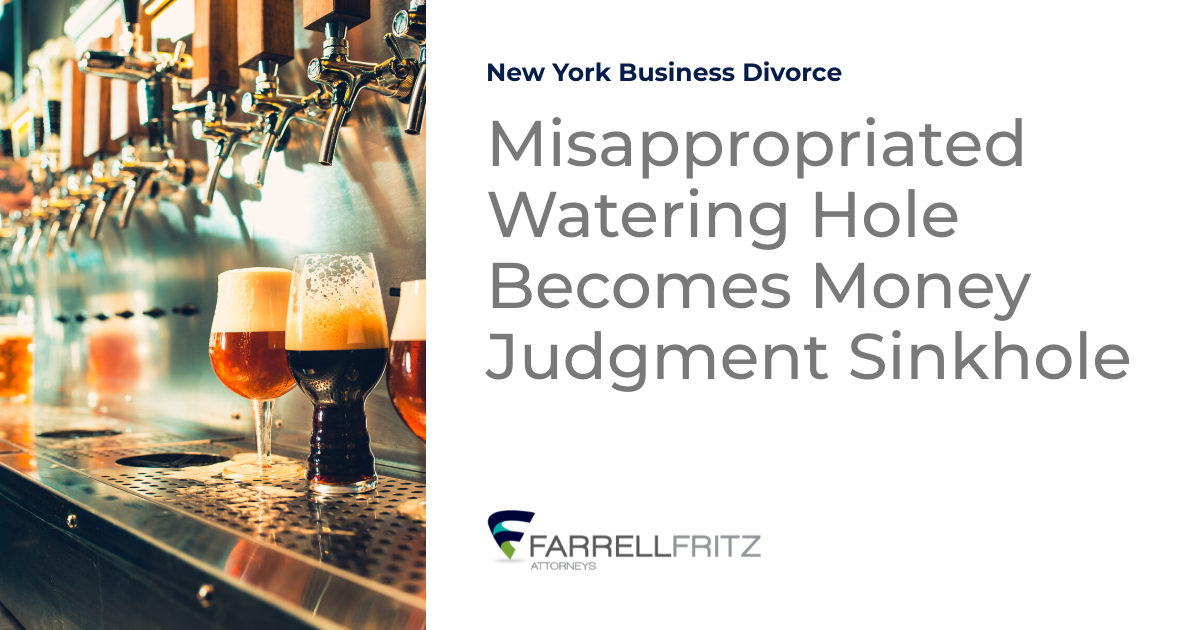 Misappropriated Watering Hole Becomes Money Judgment Sinkhole | New ...