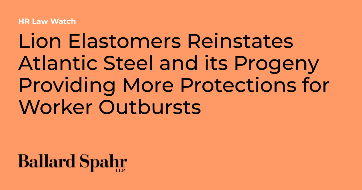 Lion Elastomers Reinstates Atlantic Steel and its Progeny Providing ...