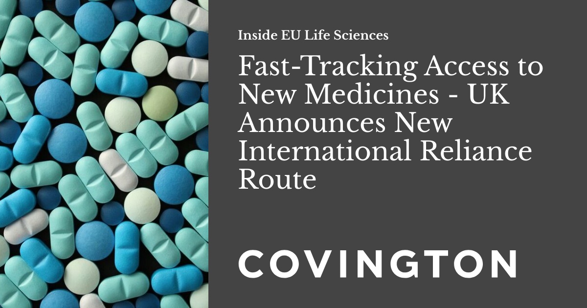 Fast-Tracking Access to New Medicines - UK Announces New International ...