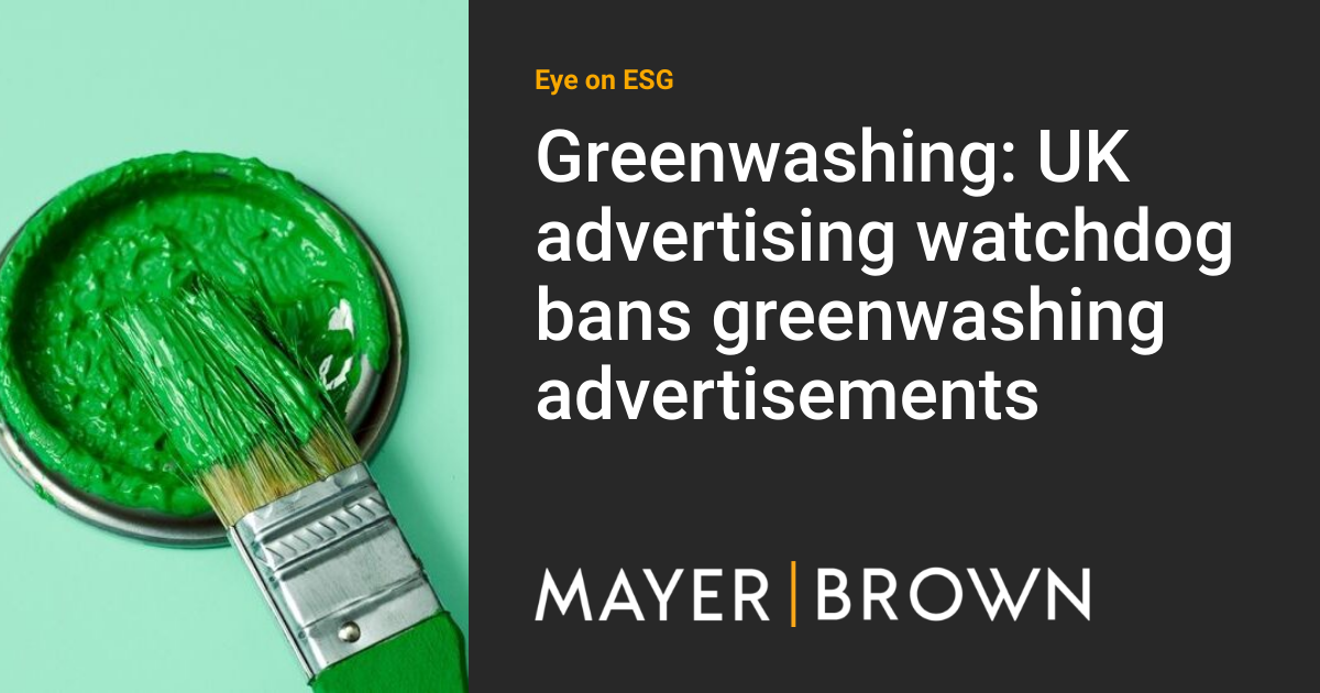 Greenwashing: UK advertising watchdog bans greenwashing advertisements ...