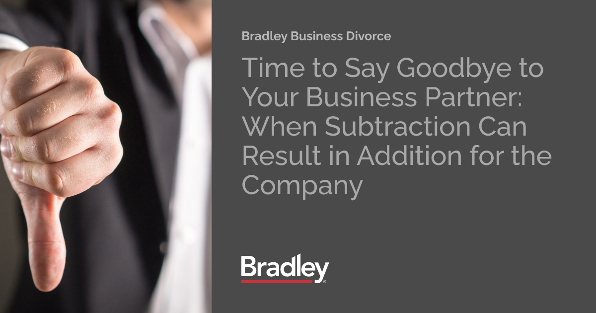 Time to Say Goodbye to Your Business Partner: When Subtraction Can ...