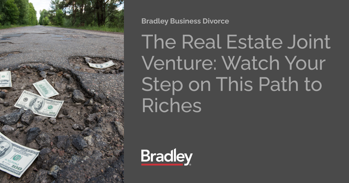 The Real Estate Joint Venture: Watch Your Step on This Path to Riches ...