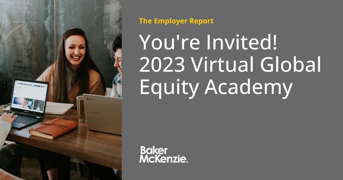 You're Invited! 2023 Virtual Global Equity Academy | The Employer Report