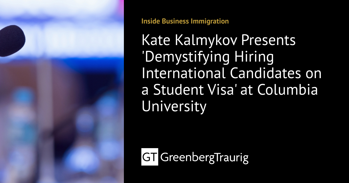 Kate Kalmykov Presents 'Demystifying Hiring International Candidates on ...