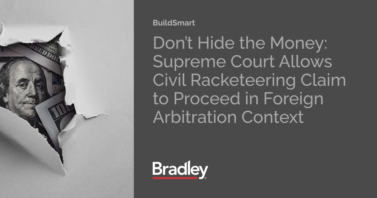 Don’t Hide the Money: Supreme Court Allows Civil Racketeering Claim to ...