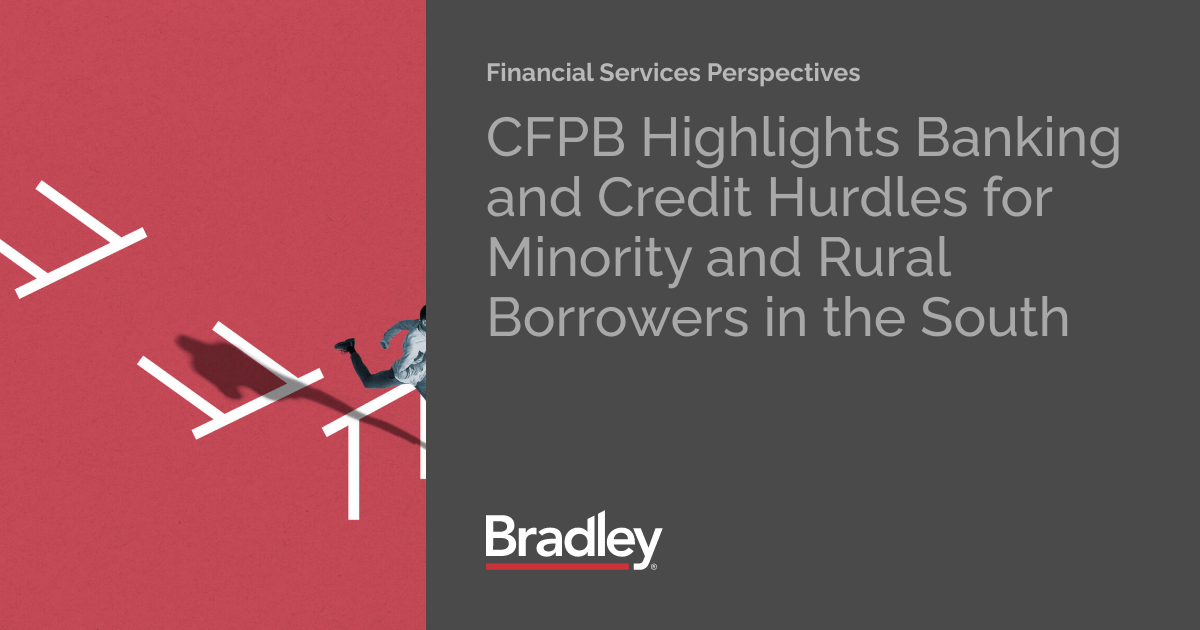 CFPB Highlights Banking and Credit Hurdles for Minority and Rural ...
