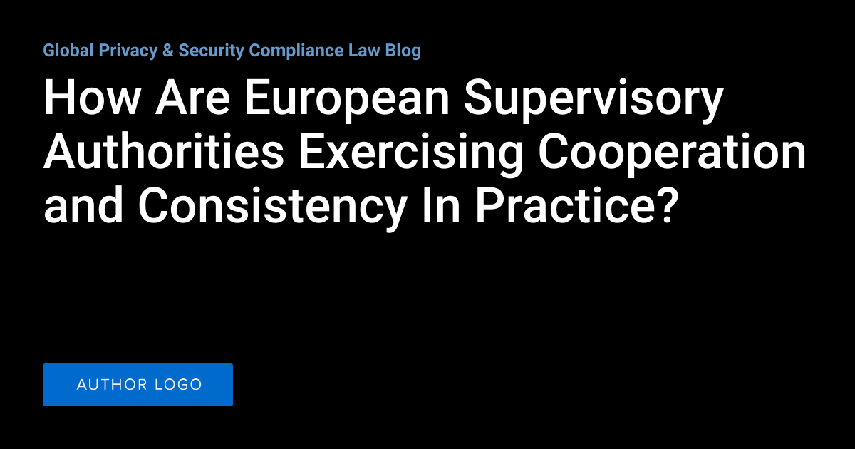 How Are European Supervisory Authorities Exercising Cooperation and ...