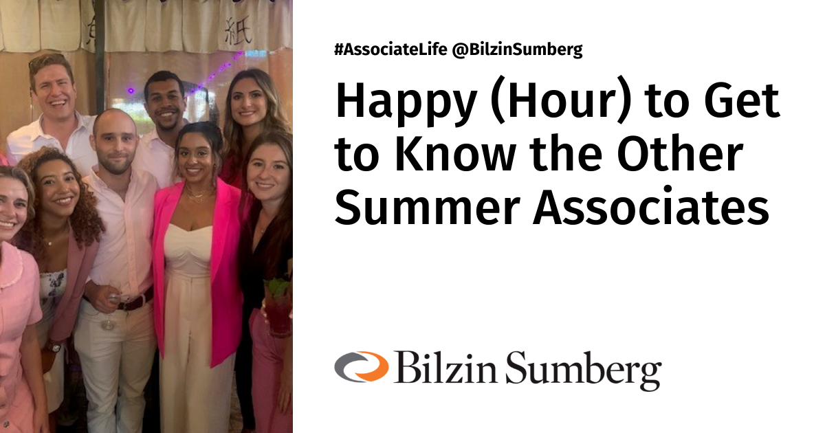 Happy (Hour) to Get to Know the Other Summer Associates | # ...