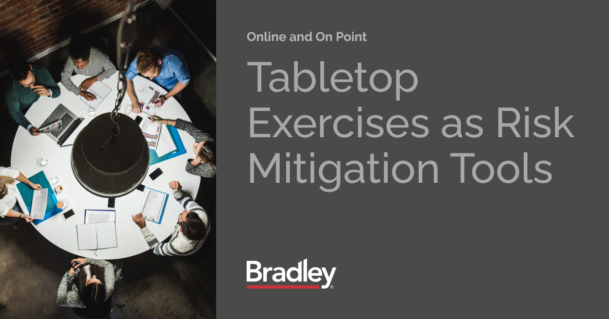 Tabletop Exercises as Risk Mitigation Tools | Online and On Point